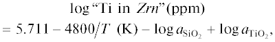 Titanium Partitioning between Zircon and Melt: an Experimental Study at High Temperatures ...