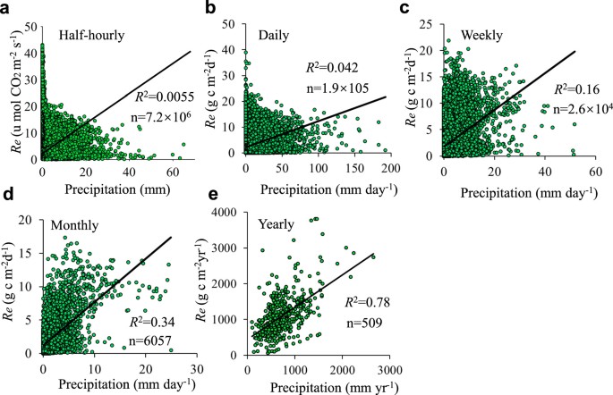 Water limitation regulates positive feedback of increased ecosystem ...