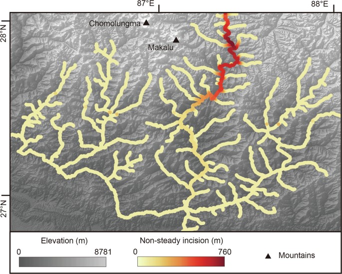Recent uplift of Chomolungma enhanced by river drainage piracy | Nature ...