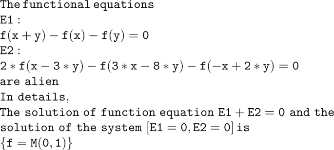 Computer assisted investigation of alienness of linear functional equations | Aequationes ...