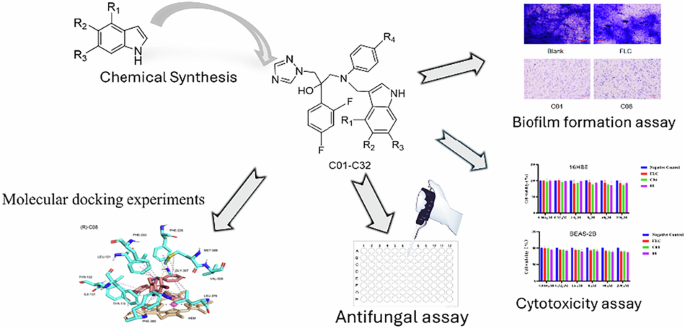 Synthesis and biological evaluation of triazole alcohols containing an indole-3-methyl(phenyl ...