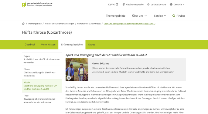 Einbindung von Betroffenenperspektiven im Institut für Qualität und ...