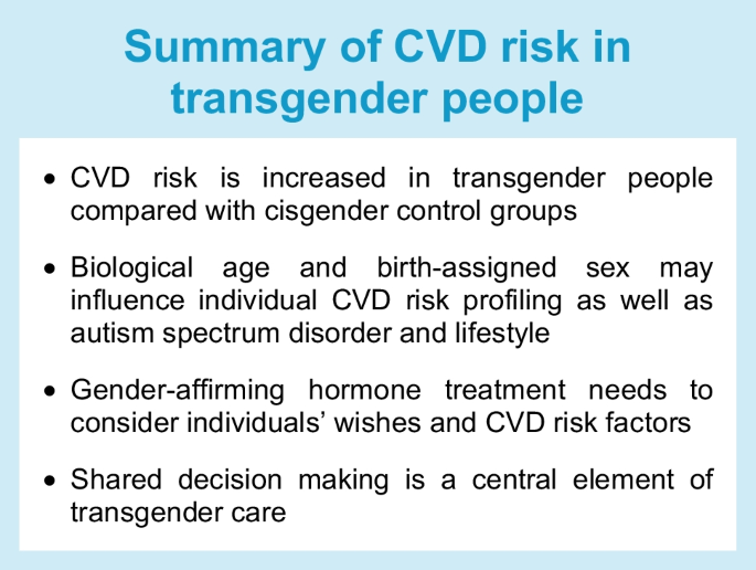 Transgender healthcare: metabolic outcomes and cardiovascular risk ...