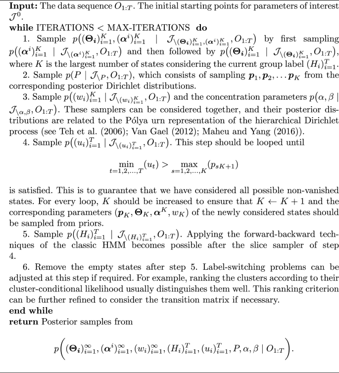 Copula hidden Markov model with unknown number of states ...