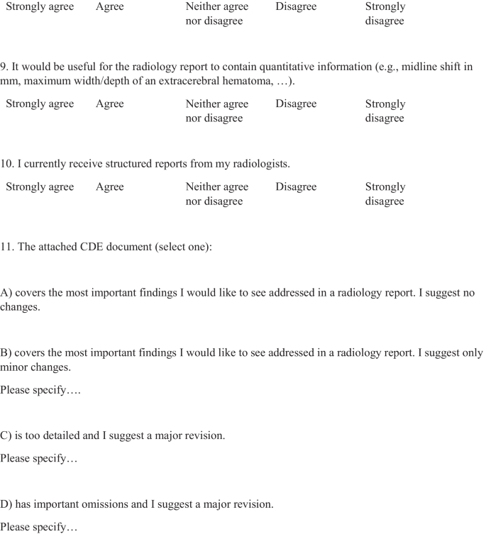 Standardized reporting for Head CT Scans in patients suspected of traumatic brain injury (TBI ...