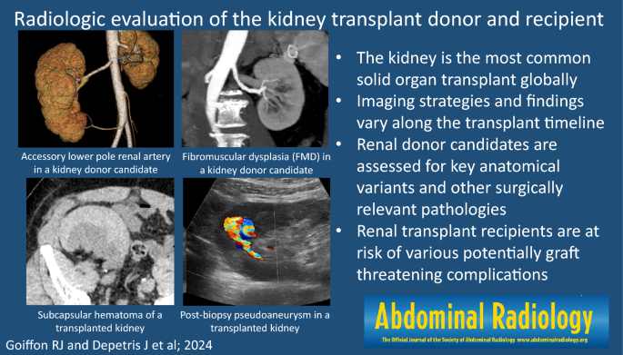 Radiologic evaluation of the kidney transplant donor and recipient ...