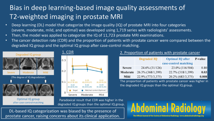 Bias in deep learning-based image quality assessments of T2-weighted ...
