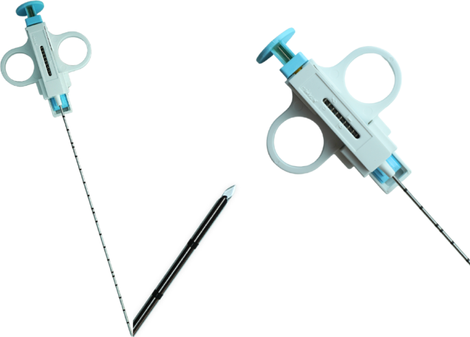Randomized trial of biopsy needle sandblasting in coaxial core-needle ...