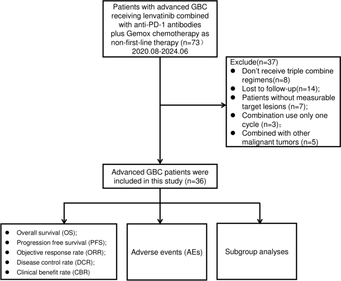 Efficacy and safety of lenvatinib combined with anti-PD-1 antibodies plus GEMOX chemotherapy as ...
