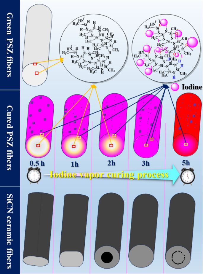 Iodine vapor curing mechanisms of polysilazane fibers | Polymer ...