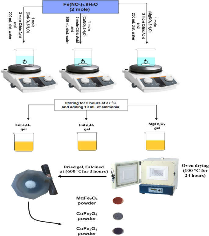 "Evaluation of spinel ferrites magnetic nanoparticles based ...