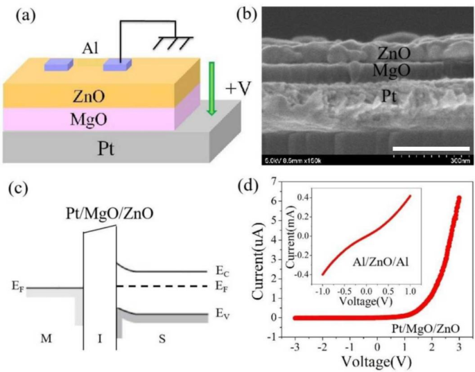 Coexistence of memristive and memcapacitive characteristics in Pt/MgO/ZnO metal-insulator ...