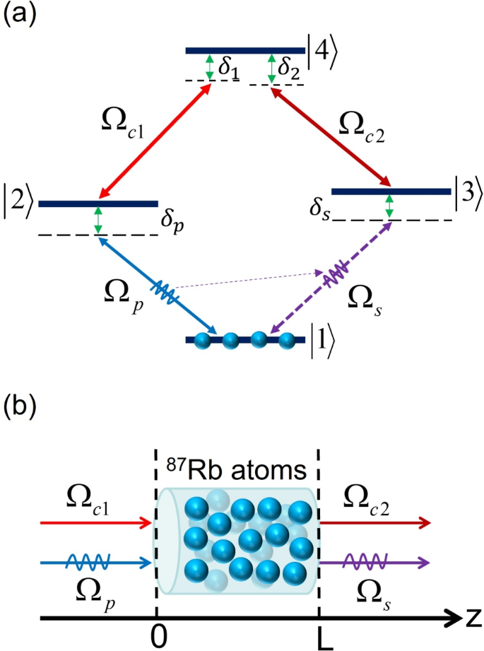 Efficient transfer of optical vortices utilizing four-wave mixing in a double-cascade atomic ...