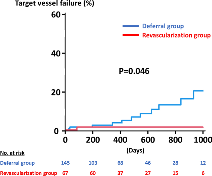 Impact of coronary revascularization on clinical outcomes in vessels ...