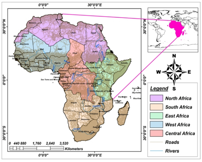 Evaluating CMIP6 models for CO2 and CH4 concentrations across Africa ...