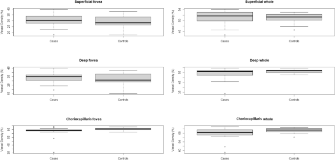 Chorio-retinal vessel density in women affected by functional ...