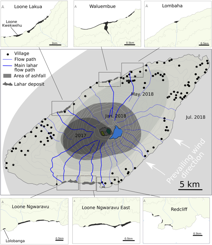 Formation of new beaches from lahar deposits, Ambae volcano, Vanuatu ...