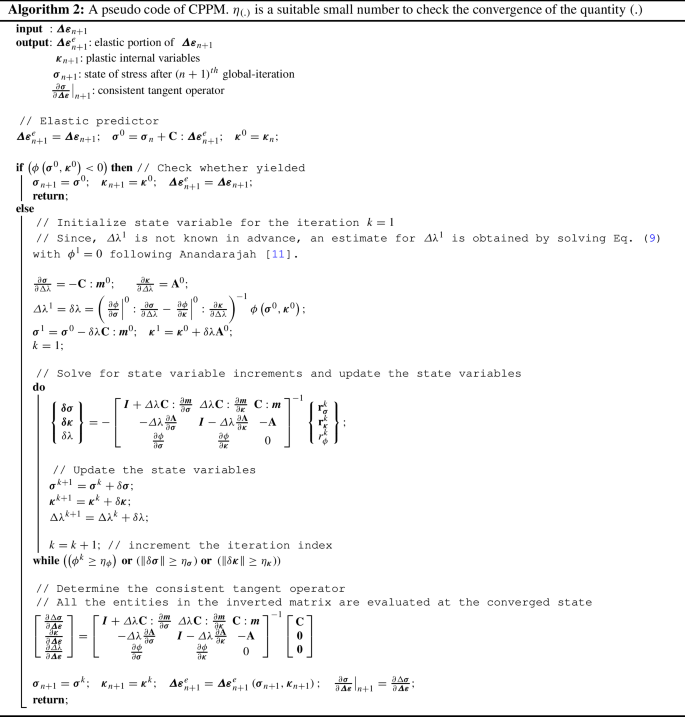 A sequentially updated projection method for integrating the rate form ...