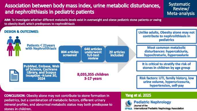 Association between body mass index, urine metabolic disturbances, and nephrolithiasis in ...