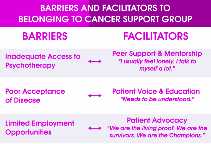 “We are champions”: an investigation on how cancer support group ...