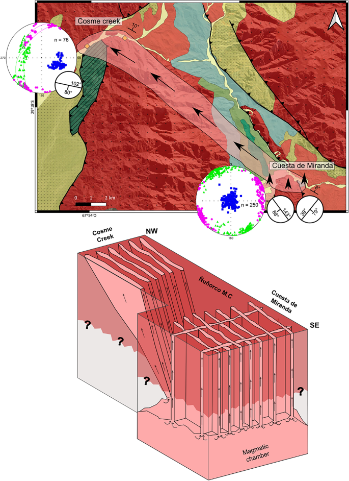 Interpretation of dike emplacement from AMS data: a case study of early ...