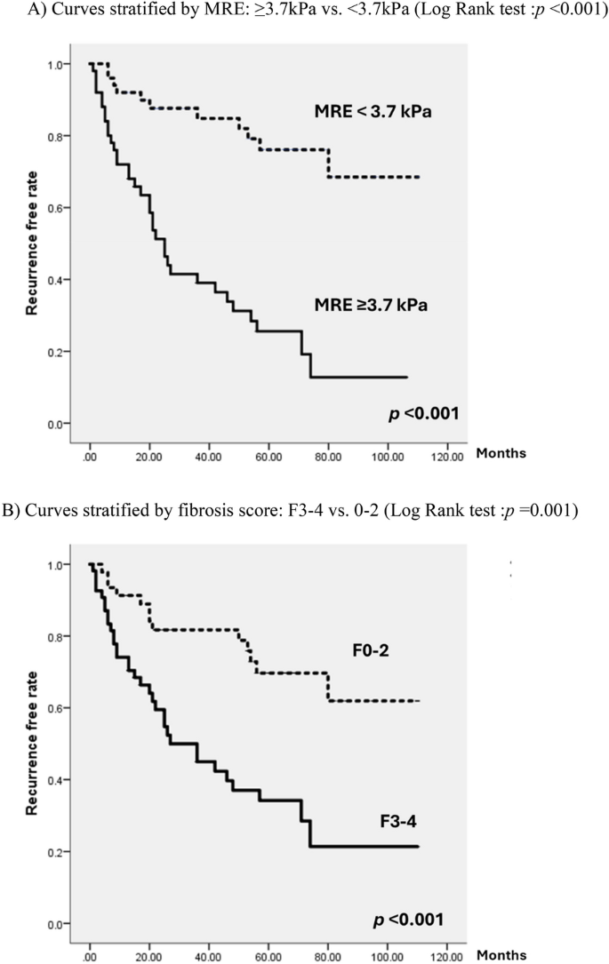 Prognostic significance of the liver stiffness value on magnetic ...