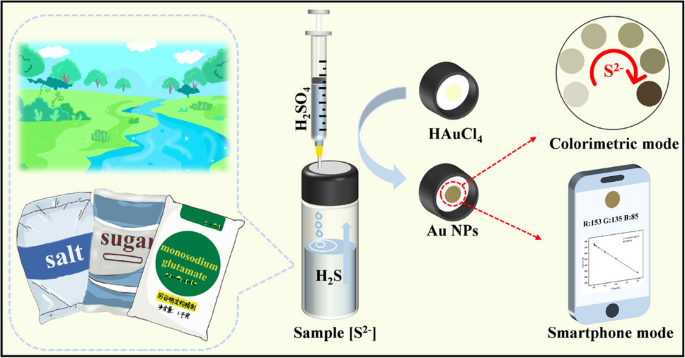 Chemical vapor generation colorimetric system for visual/smartphone RGB ...