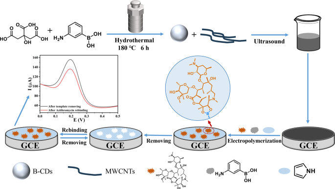 A bifunctional monomer molecularly imprinted sensor modified with ...