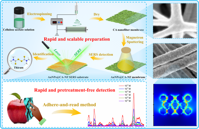 Rapid and scalable fabrication of electrospun cellulose acetate ...