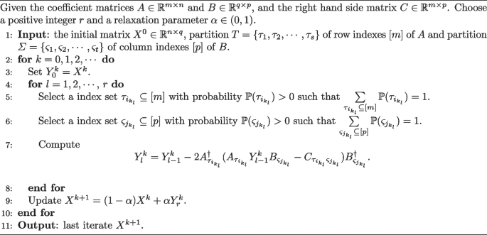 A randomized block Douglas–Rachford method for solving linear matrix equation | Calcolo