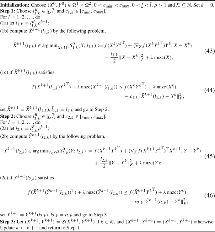 On solving a rank regularized minimization problem via equivalent factorized column-sparse ...