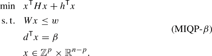 The mixed integer trust region problem | Mathematical Programming | Springer Nature Link