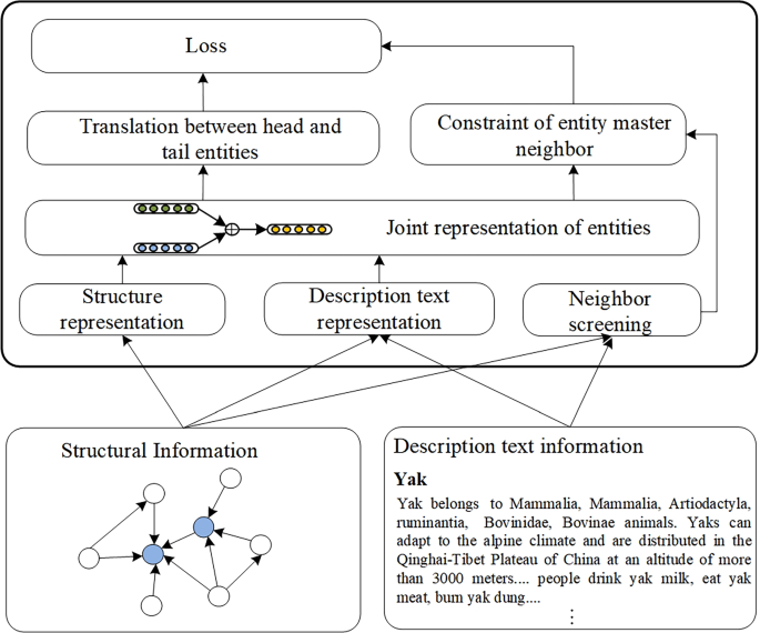 A joint knowledge representation learning of sentence vectors weighting and primary neighbor ...