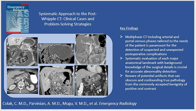 Systematic approach to the post-Whipple CT: clinical cases and problem ...