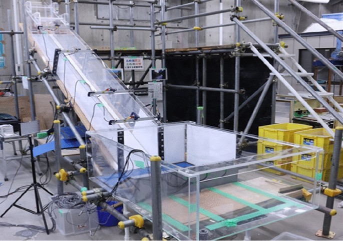 Flume model test on the damming effect of V-shaped embankment cuts for ...