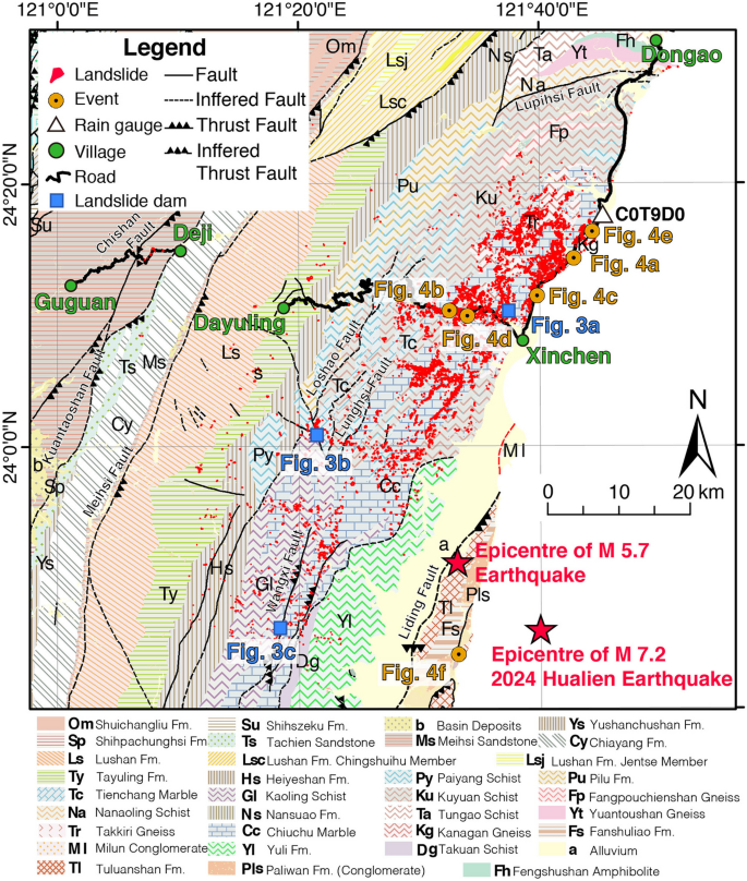 Coseismic and subsequent landslides of the 2024 Hualien earthquake (M7 ...