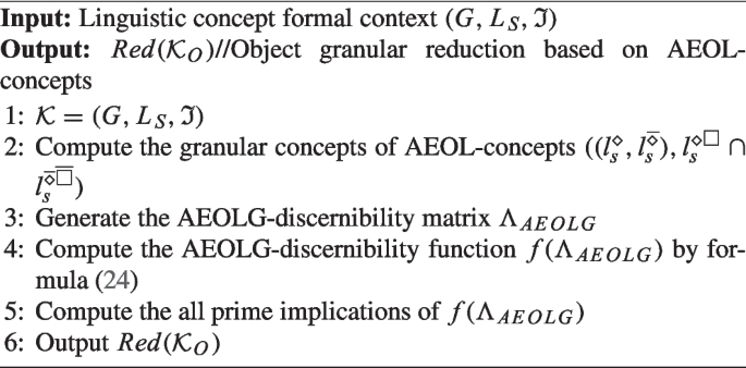 Exploring object reduction approaches for optimizing decision-making in linguistic concept ...
