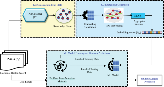 Multiple disease diagnoses using heterogeneous EHR curated knowledge ...