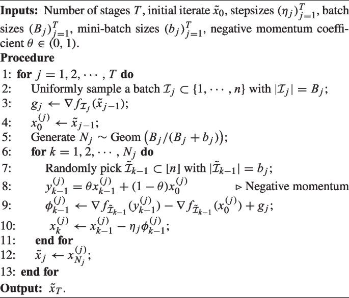Stochastic gradient accelerated by negative momentum for training deep neural networks | Applied ...