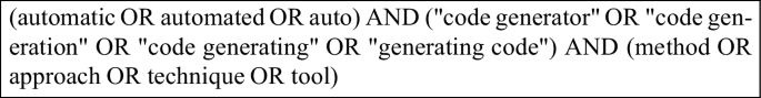 Automatic Code Generation Techniques: A Systematic Literature Review ...