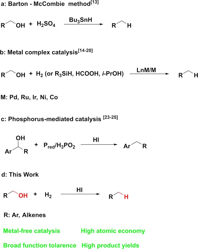 Metal-Free Iodide-Assisted Reductive Deoxygenation of Alcohols Using ...