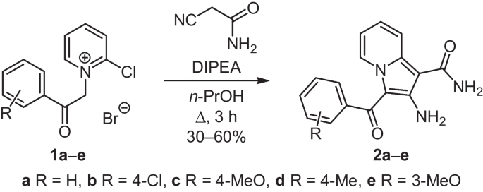 The synthesis of 3-aroyl-1-carboxamide-substituted indolizines ...