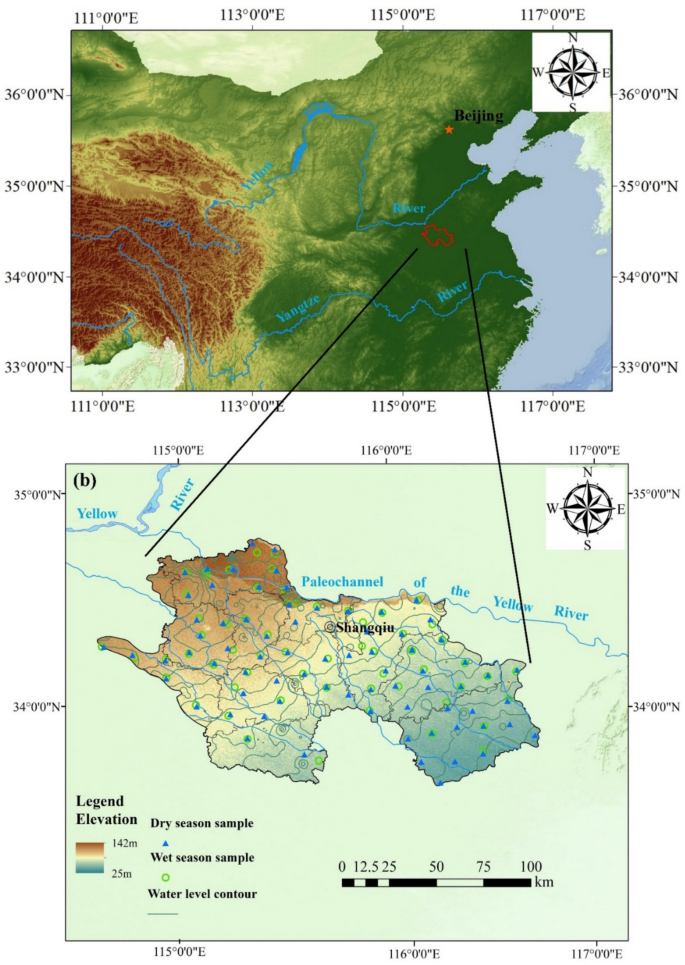Spatial distribution and influencing factors, and health risks of high ...