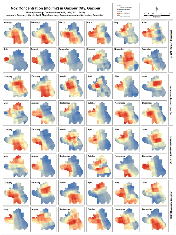 Factors influencing spatiotemporal variability of NO2 concentration in ...