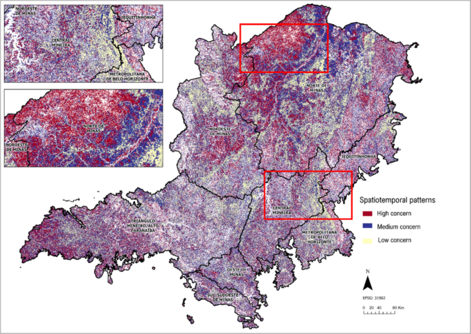 Spatial and temporal vegetation indices to identify priority areas for biodiversity conservation ...