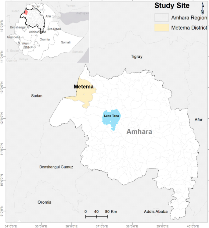 Spatial identification of malaria vulnerability hotspots in Metema ...