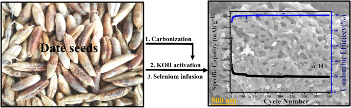Date seed-derived porous carbon for advanced Li–Se battery applications ...