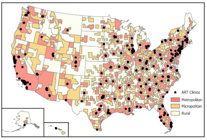 How far is the clinic? Urbanicity and sociodemographic variation in the ...