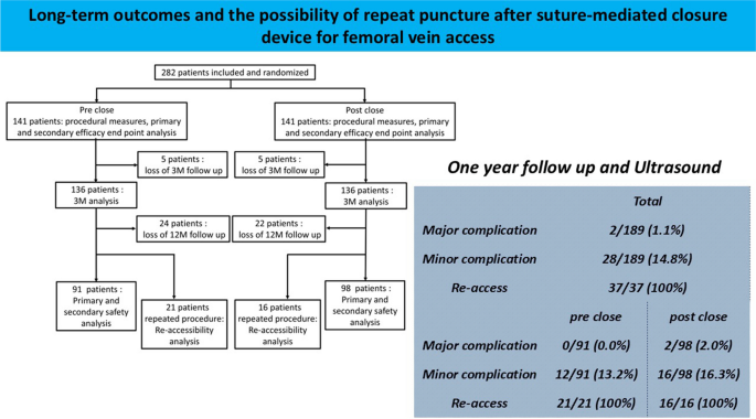Long-term outcomes and the possibility of repeat puncture after suture ...