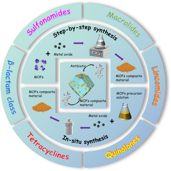 Magnetic metal–organic framework nanoparticles for antibiotic ...